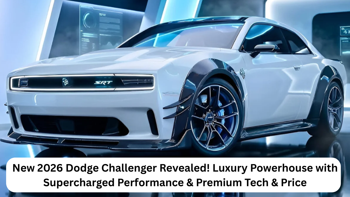 New 2026 Dodge Challenger Revealed! Luxury Powerhouse with Supercharged ...